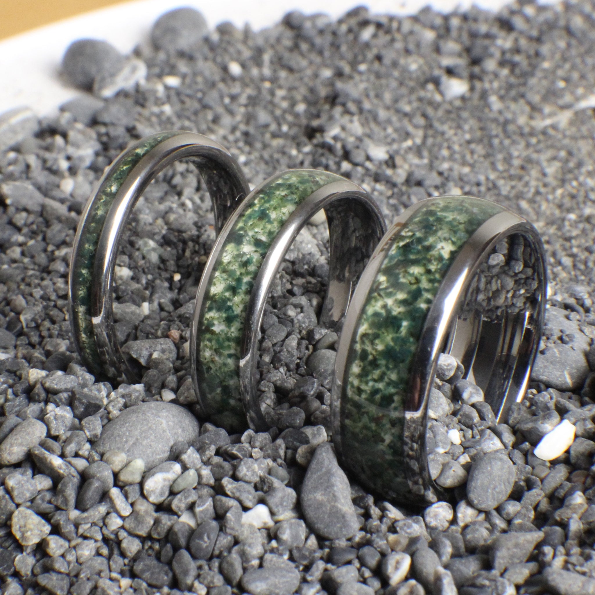 The Billings - Moss Agate Ring – GoodRings