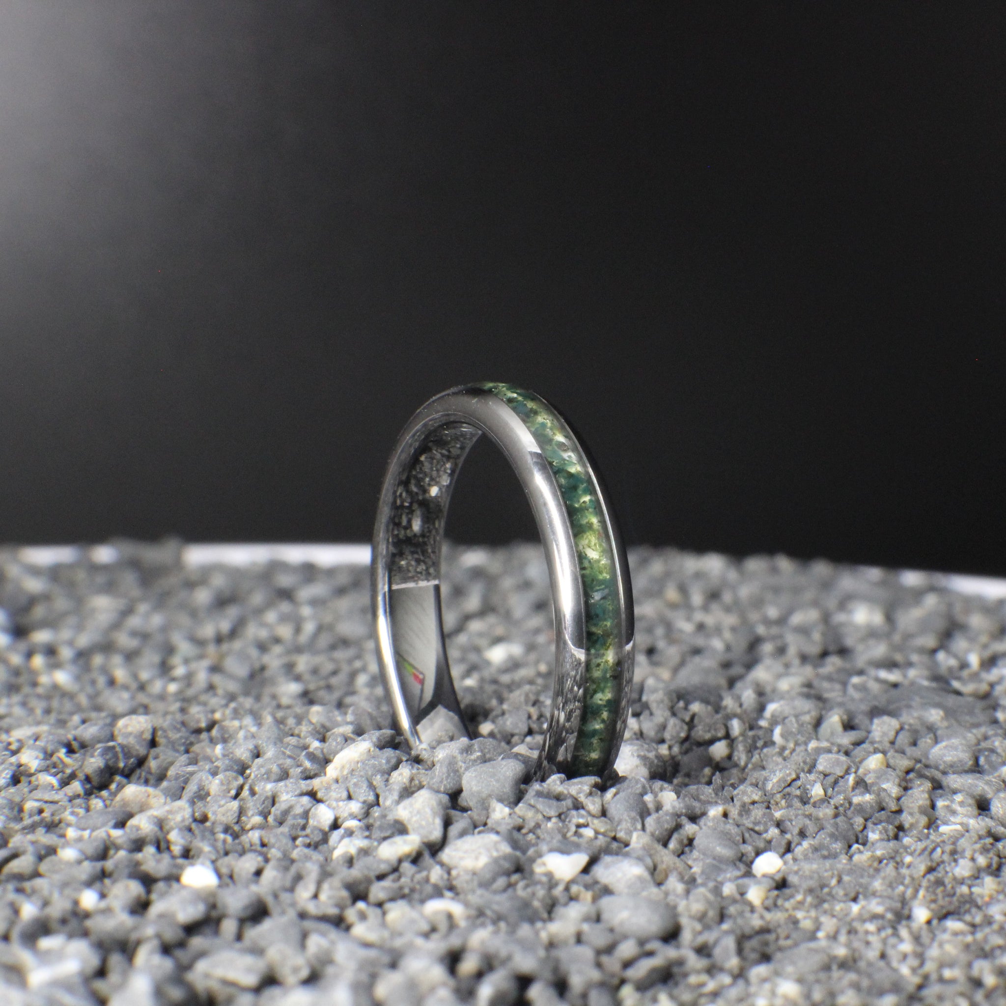 The Billings - Moss Agate Ring – GoodRings